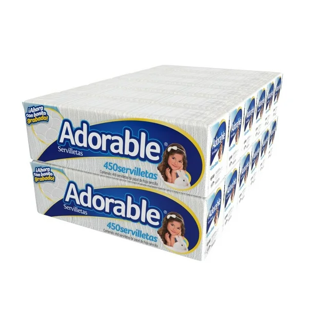 Servilleta Blanca Adorable con 450 | Morvil